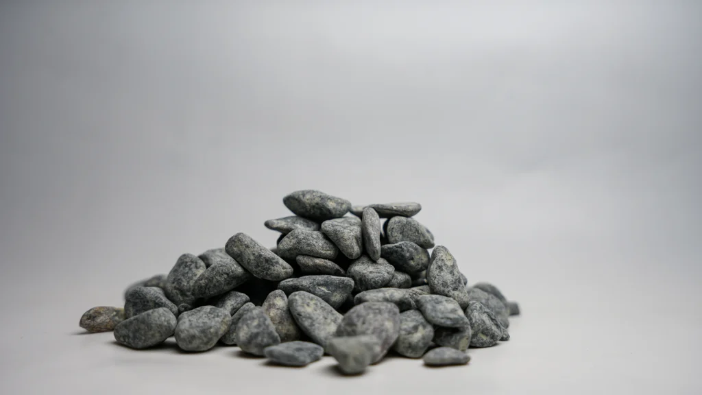 Tumbled Grey Marble Chips UAE | Landscaping Pebbles